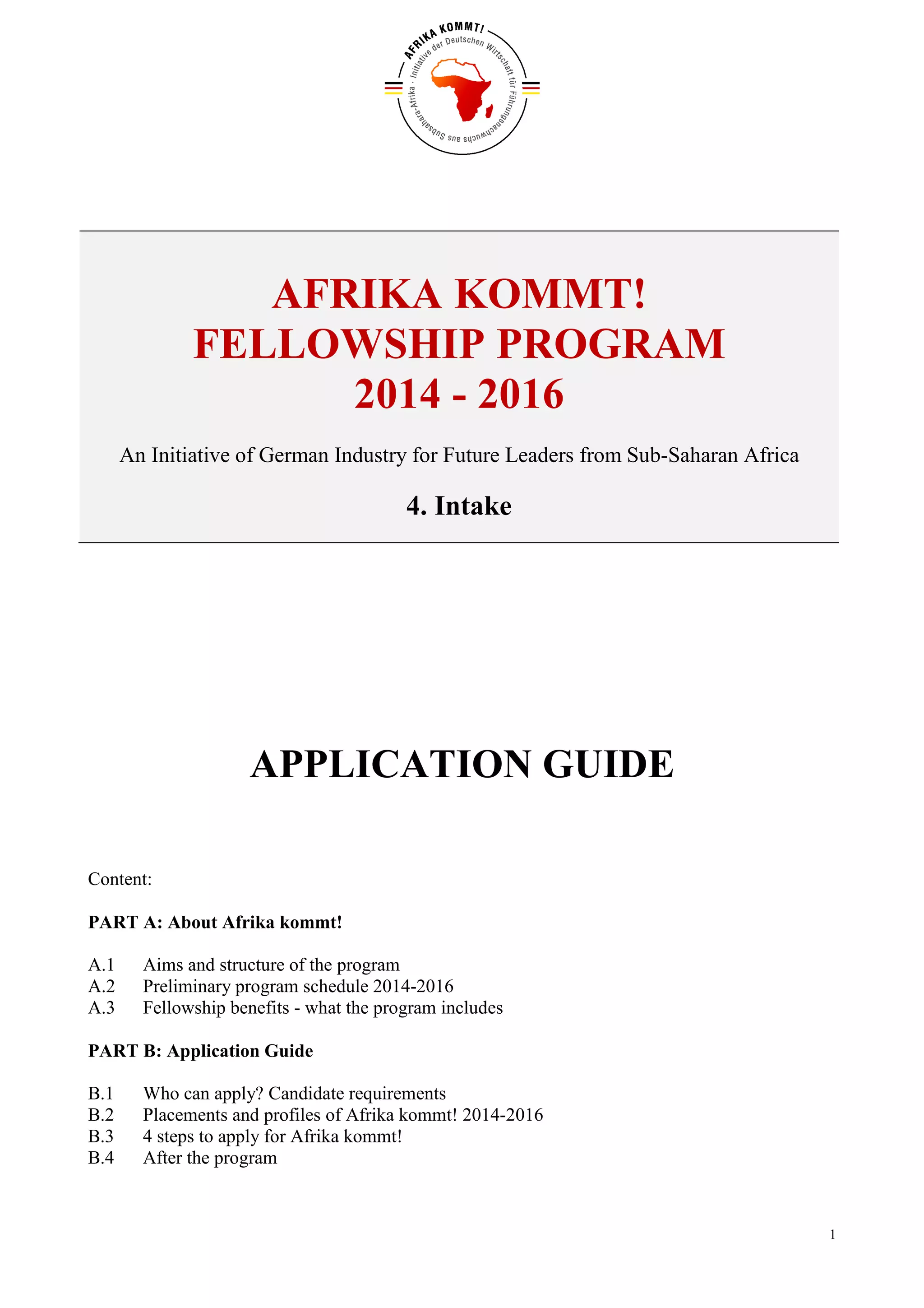 Afrika Kommt! 2014 – 2016 | PDF