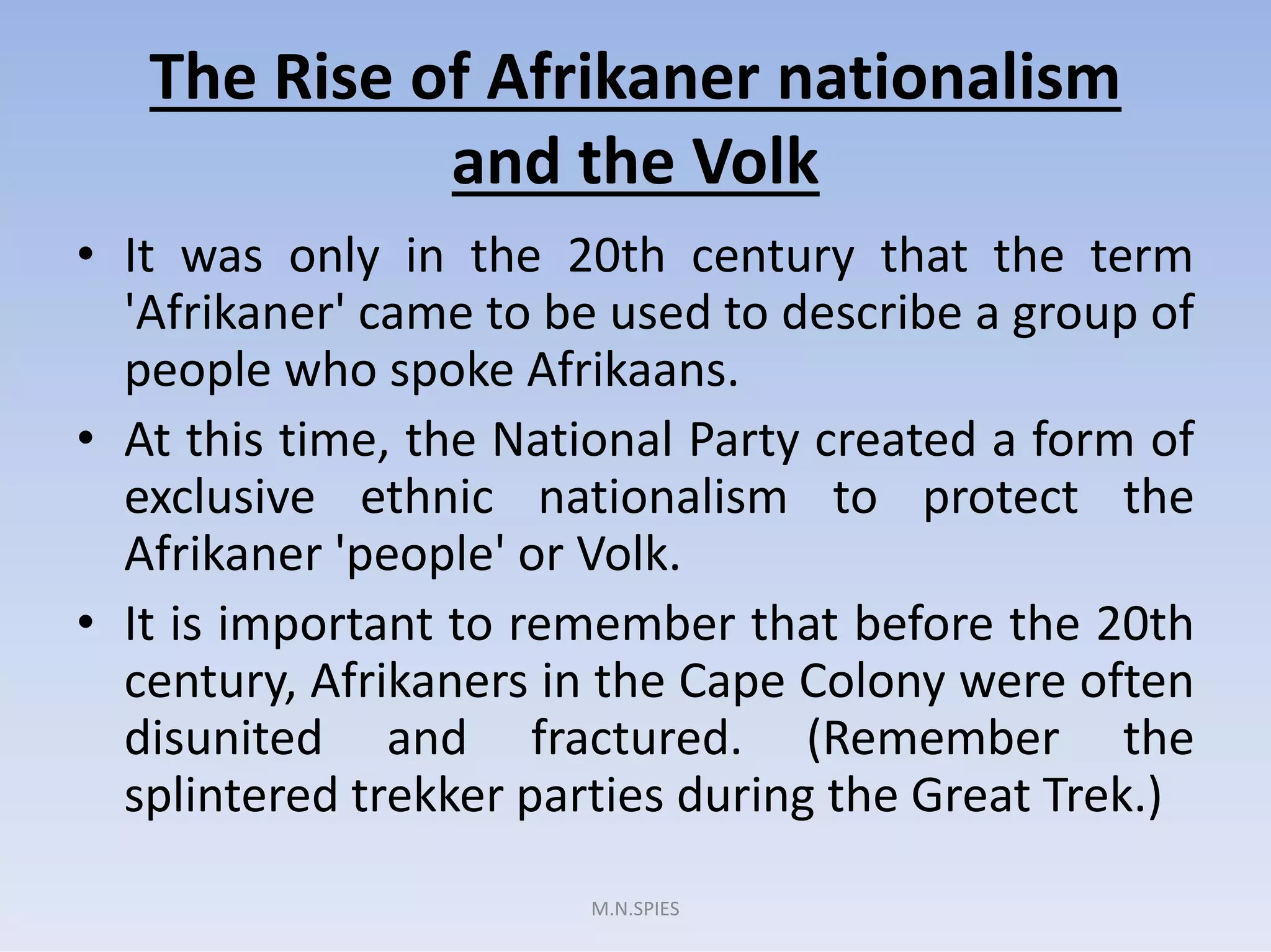 Afrikaner nationalism | PDF
