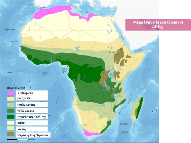 Afrika rastlinstvo a živočíšstvo