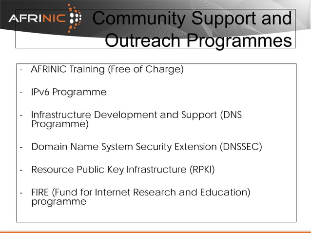 Afri nic 2nd Presentation at the Youth Engagement Summit Mauritius | PPT