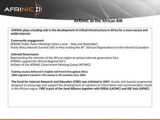 AFRINIC Update | PPT