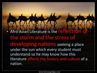 Afro asianlit-121113030822-phpapp01 | PPTX