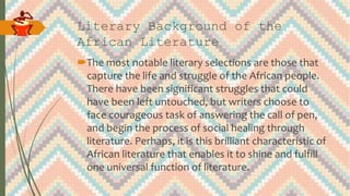 African Lit | PPT