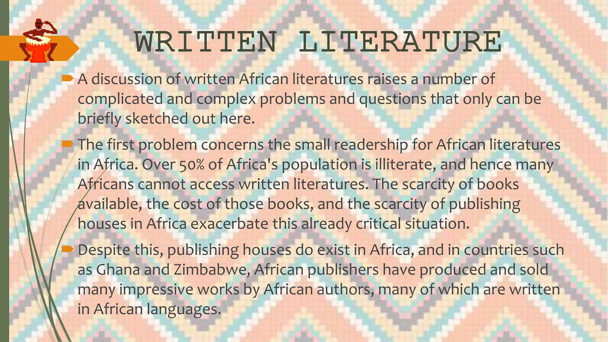 AFRICAN LITERATURE | PPTX
