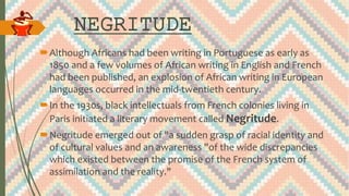 AFRICAN LITERATURE | PPTX