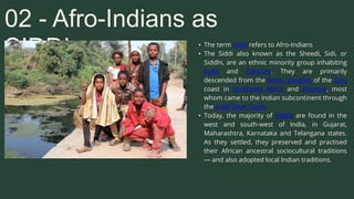AFro-Indians Culture. evolving of Afro Indians | PPTX