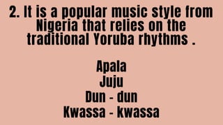 AFRO-LATIN AMERICAN MUSIC QUARTER 2 QUIZ1.pptx