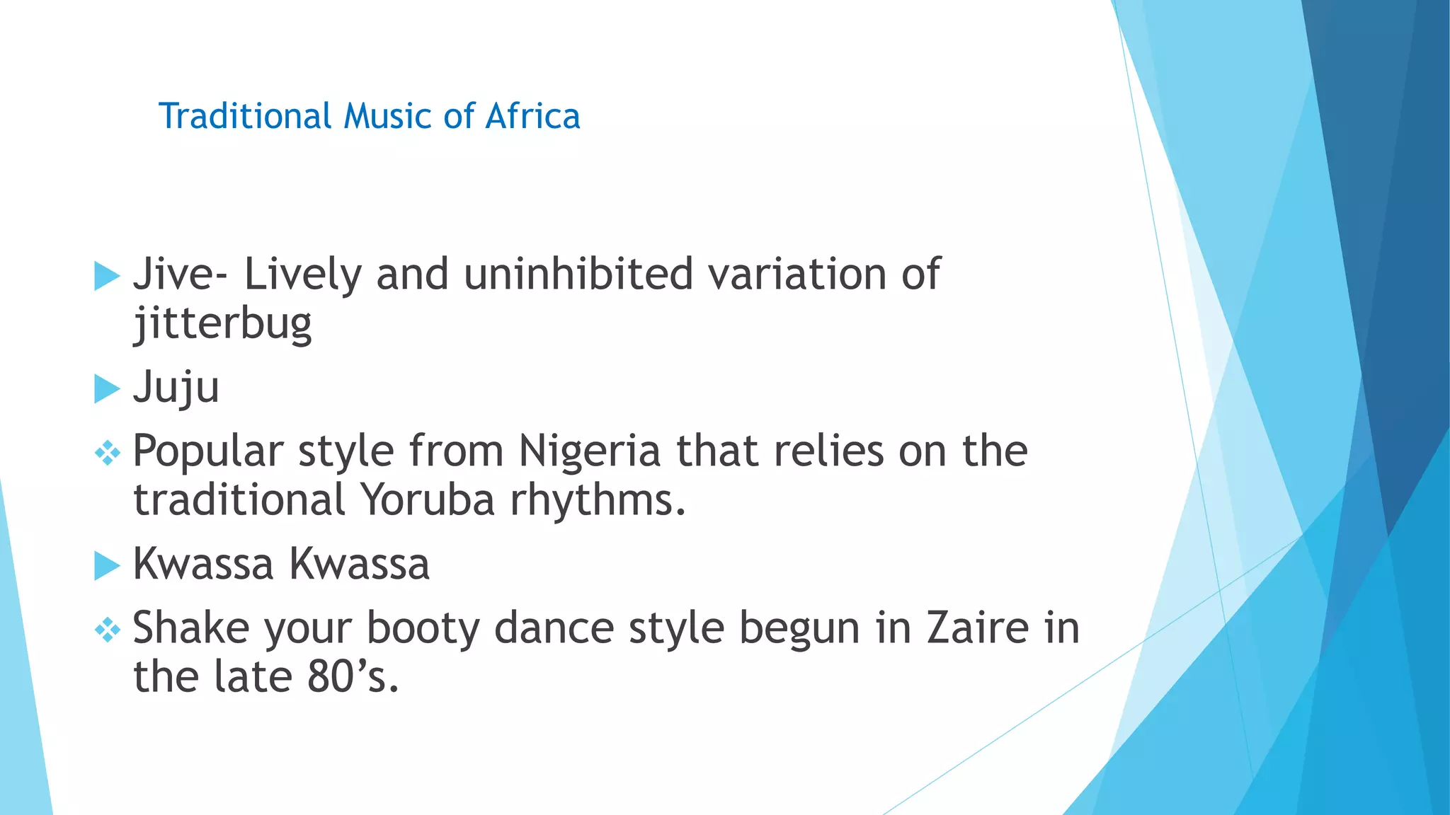 Afro Latin and Popular Music for Grade 10 NTOT 2015 | PPTX
