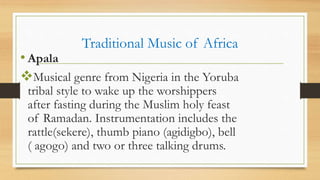 Afro latin and popular music music 10 | PPTX