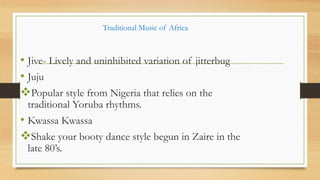 Afro latin and popular music music 10 | PPTX