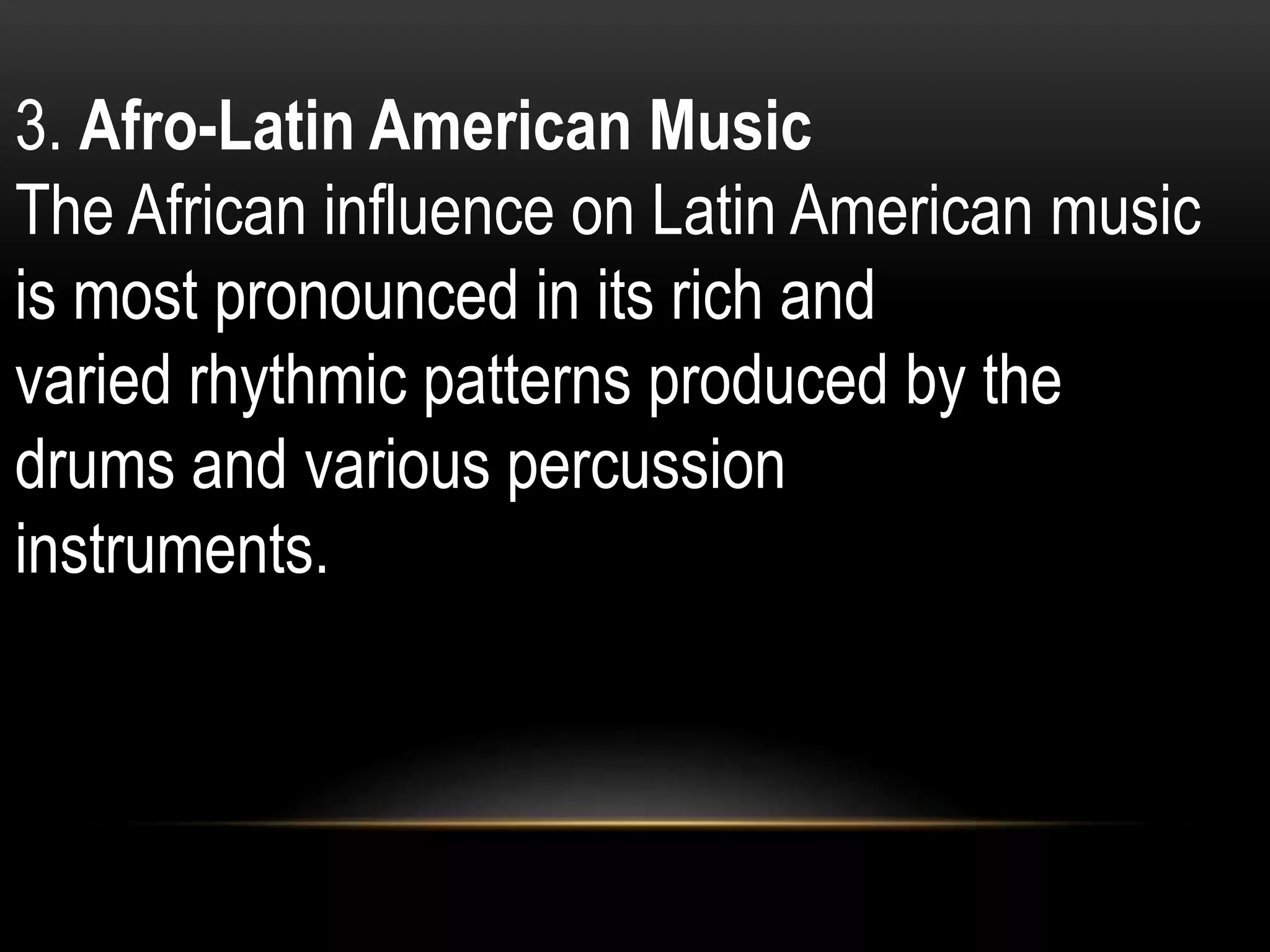 Afro latin music - music10-q2 | PPTX