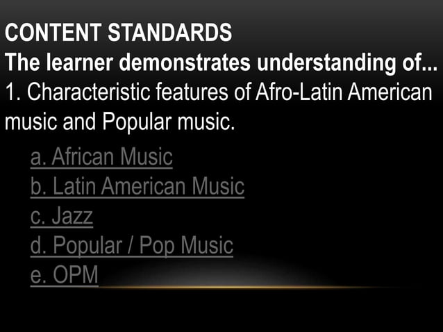 Afro latin music - music10-q2 | PPTX