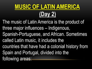 Afro latin music - music10-q2 | PPTX