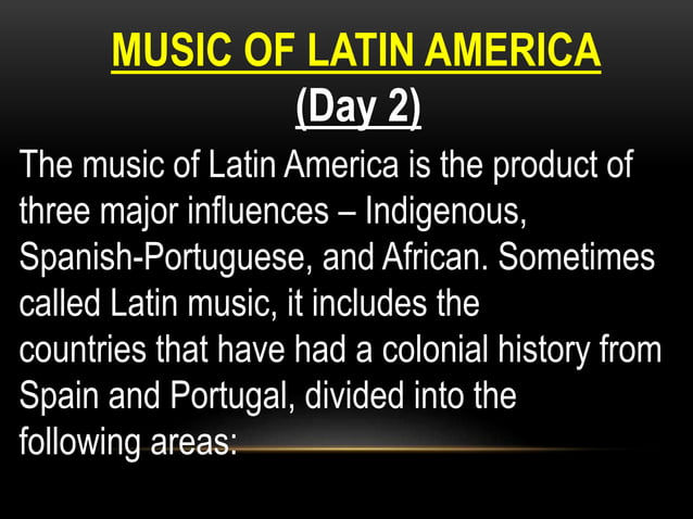Afro latin music - music10-q2 | PPTX