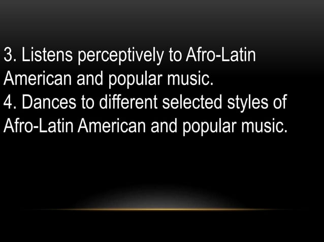 Afro latin music - music10-q2 | PPTX