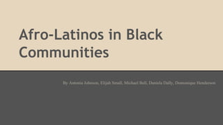 Afro latin@ presentation | PDF