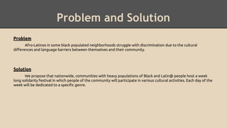 Afro latin@ presentation | PDF