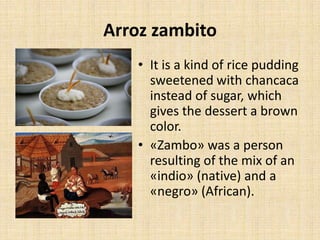 Afro peruvian desserts | PPTX