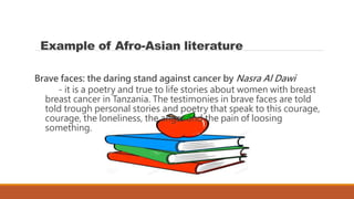 Afroasian lit ppt | PPTX