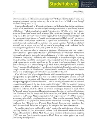 Afrofuturism The World Of Black Sci-Fi And Fantasy Culture (Ytasha Womack) | PDF