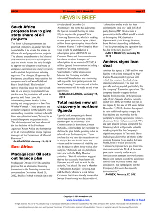 AfrOil - oil & gas news for Africa | PDF