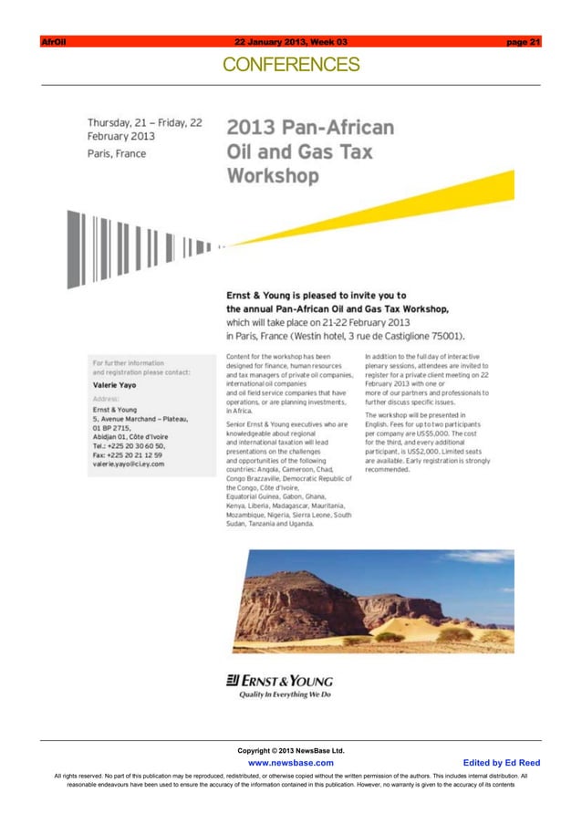 AfrOil - oil & gas news for Africa | PDF
