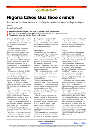 AfrOil - oil & gas news for Africa | PDF