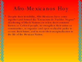 Afro-Mexicans | PPT