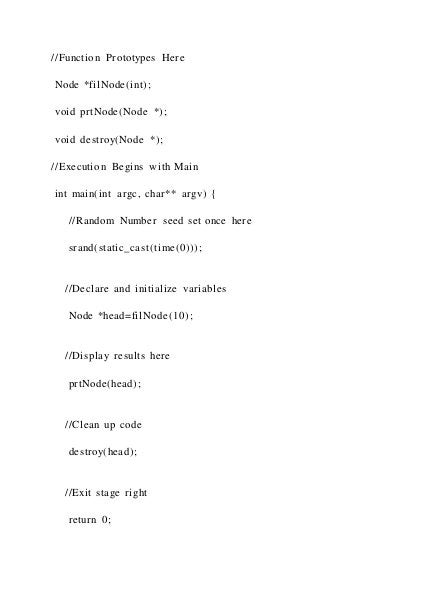 A From Your Singular Linked Listcreate A Doubly Linked Lis Pdf