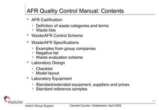 AFR QC - CMC.ppt alternative fuel used in | PPT
