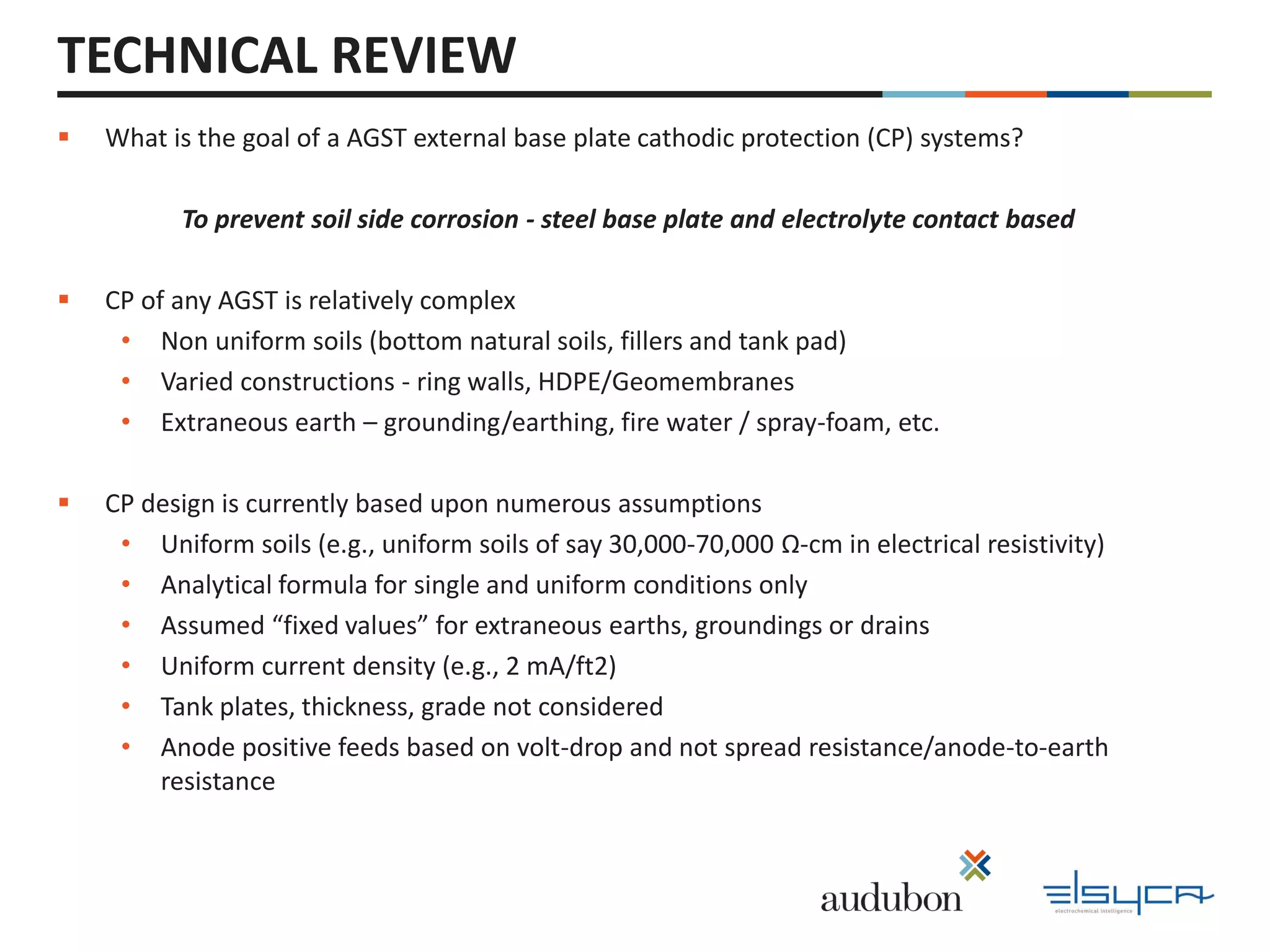 Cathodic Protection for Above Ground Storage Tanks (AGSTs) | PPTX