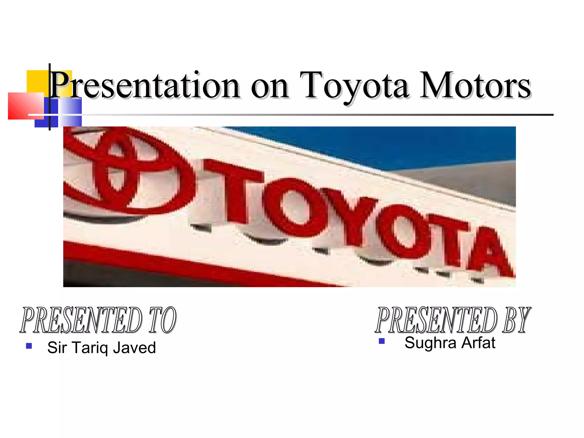 analysis of financial statements toyota | PPT