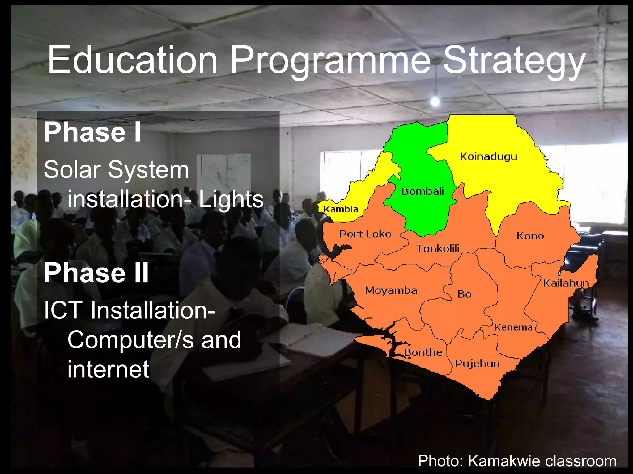 Solar Power / ICT impacts on Education in Sierra Leone | PPT