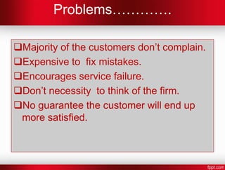 Service recovery paradox | PPTX | Business | Business and Finance