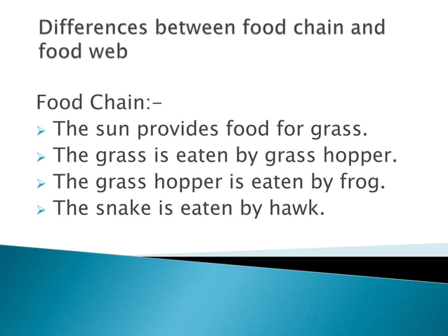 FOOD CHAIN & FOOD WEB ppt. | PPT
