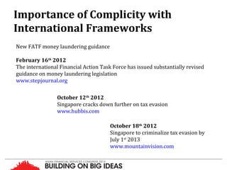 Asian Financial Services Congress 2013 - The Challenge with Regulations ...