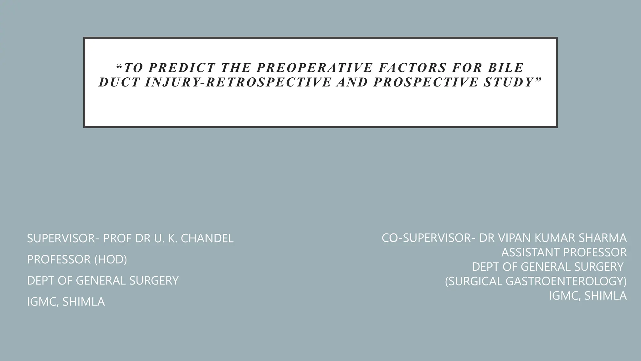 Protocol and thesis progress submission report | PPTX