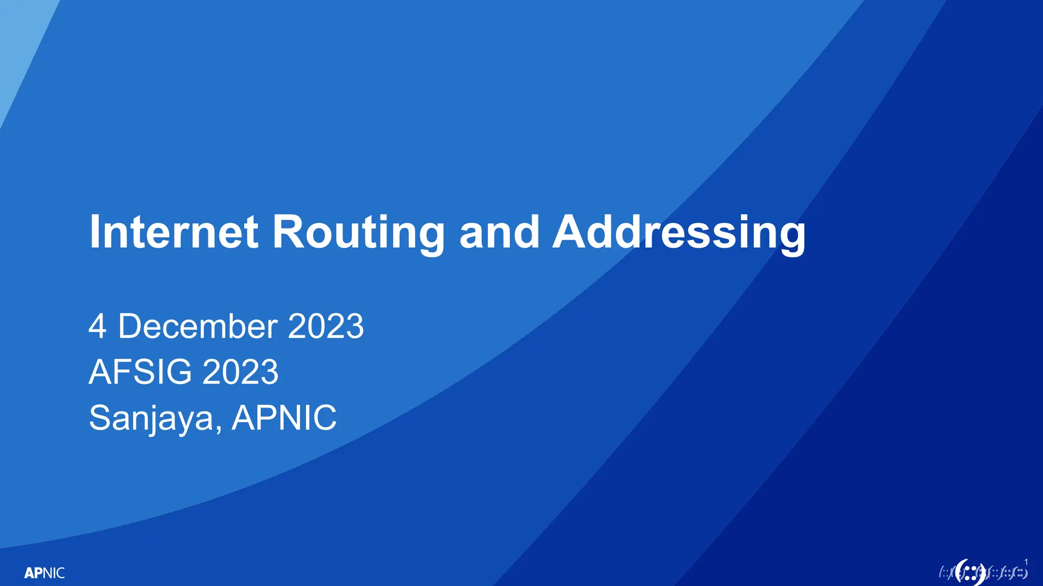 AFSIG 2023: Internet routing and addressing | PDF | Computer Networking | Computing