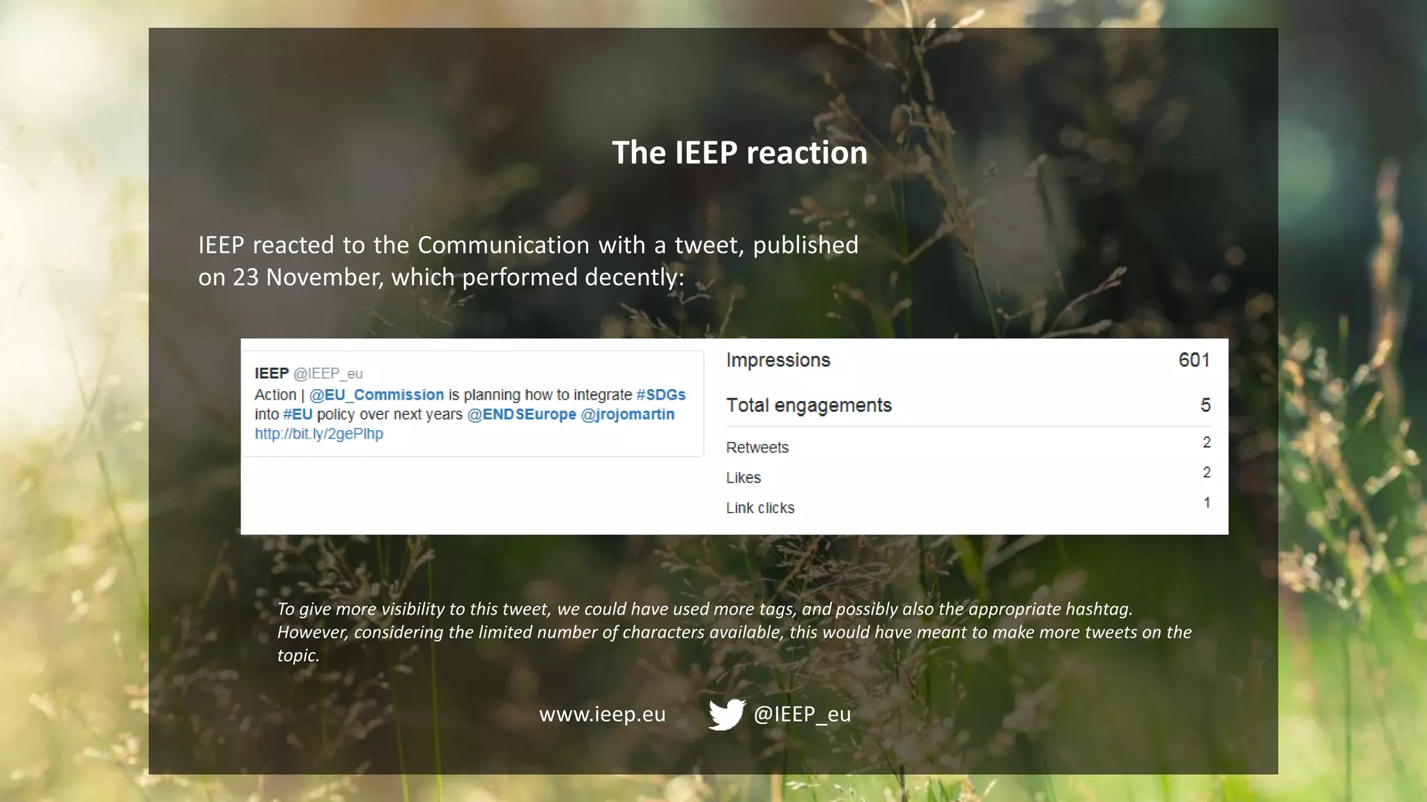 European Policy Framework for SDGs: Communication best practice for SDGs and policy | PPT