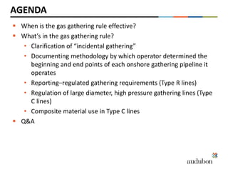 PHMSA Final Rule Gas Gathering Line Regulation | PPTX