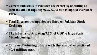 Pakistan's Cement Sector Analysis-18 | PPTX
