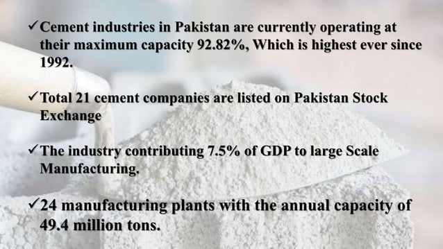 Pakistan's Cement Sector Analysis-18 | PPT