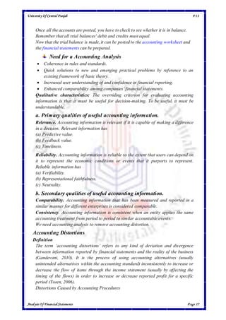 Accounting analysis | DOCX