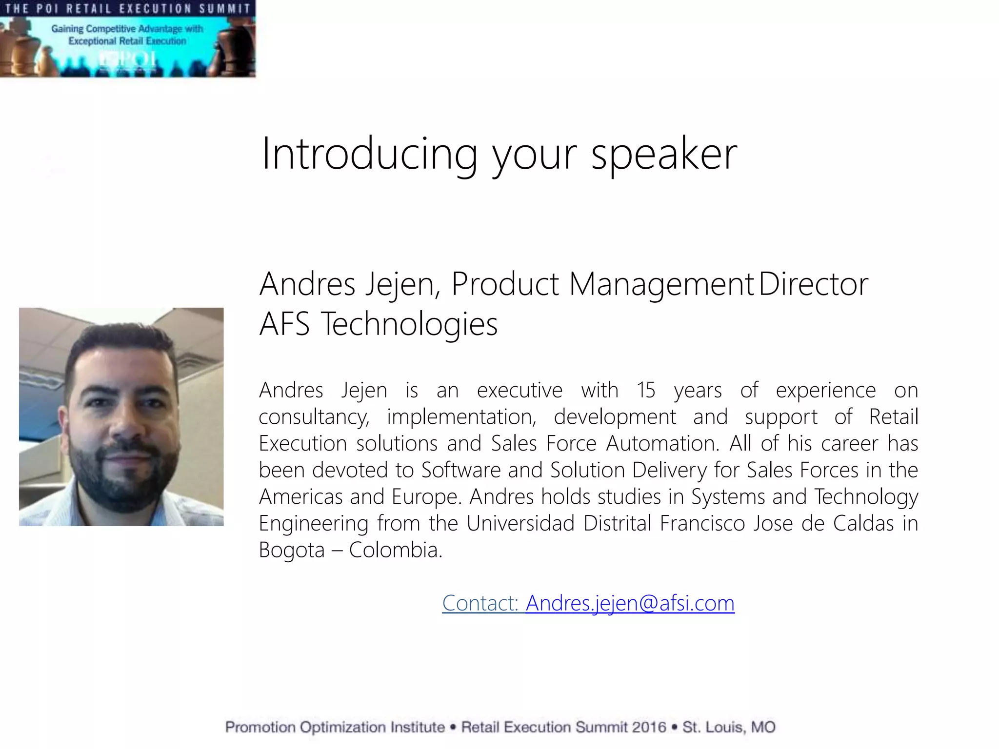 AFS Technologies - Five Shared Attributes of Retail Execution ... AFS Technologies - Five Shared Attributes of Retail Execution ...