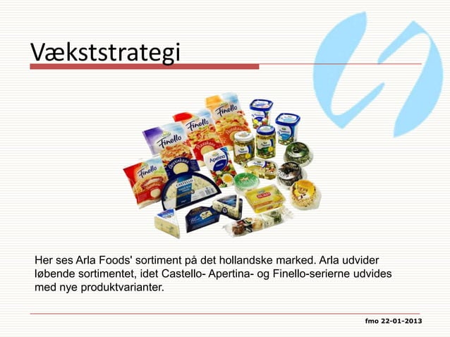 Afsætningsøkonomi vækststrategi (billeder - arla) | PPT