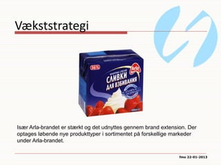 Afsætningsøkonomi vækststrategi (billeder - arla) | PPTX