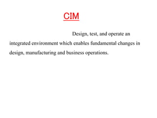 Computer integrated management | PPT
