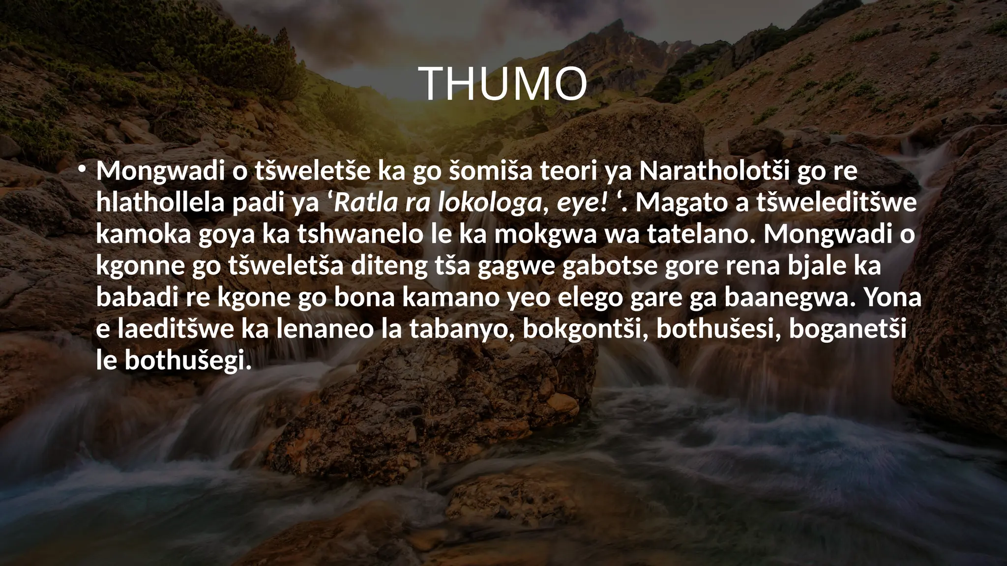 AFT 121 PEGO KA SEHLOPHA SA BAHLALERWA.pptx