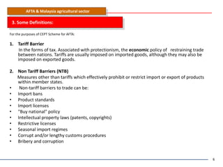 Afta and agriculture | PPT