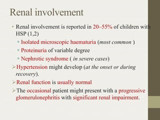 IGA VASUCILITIS- HENOCH SCHONLEIN PURPURA (HSP) | PPTX